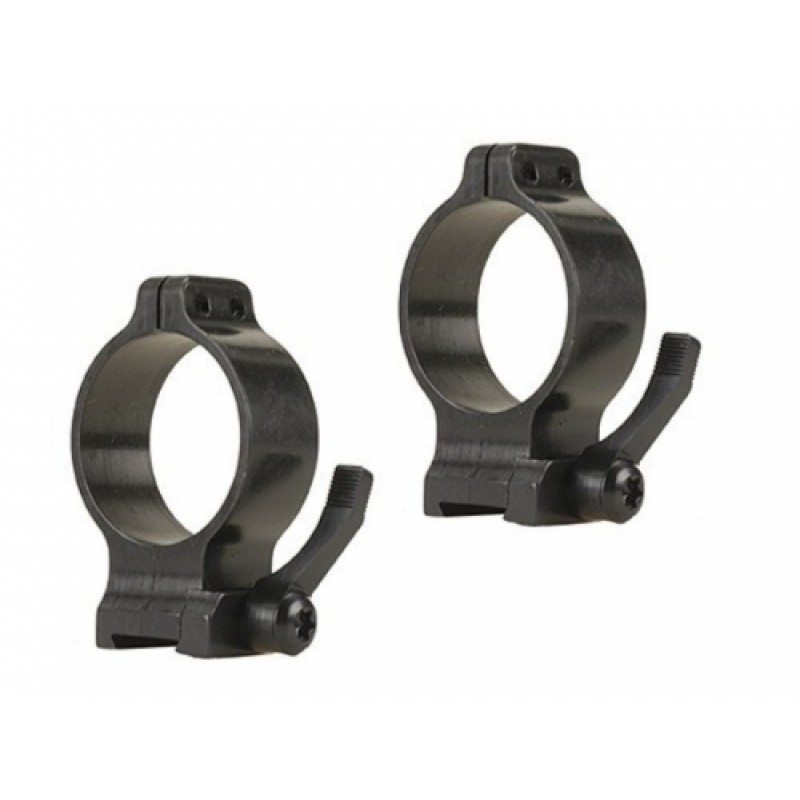 TALLEY quick detachable black satin rings