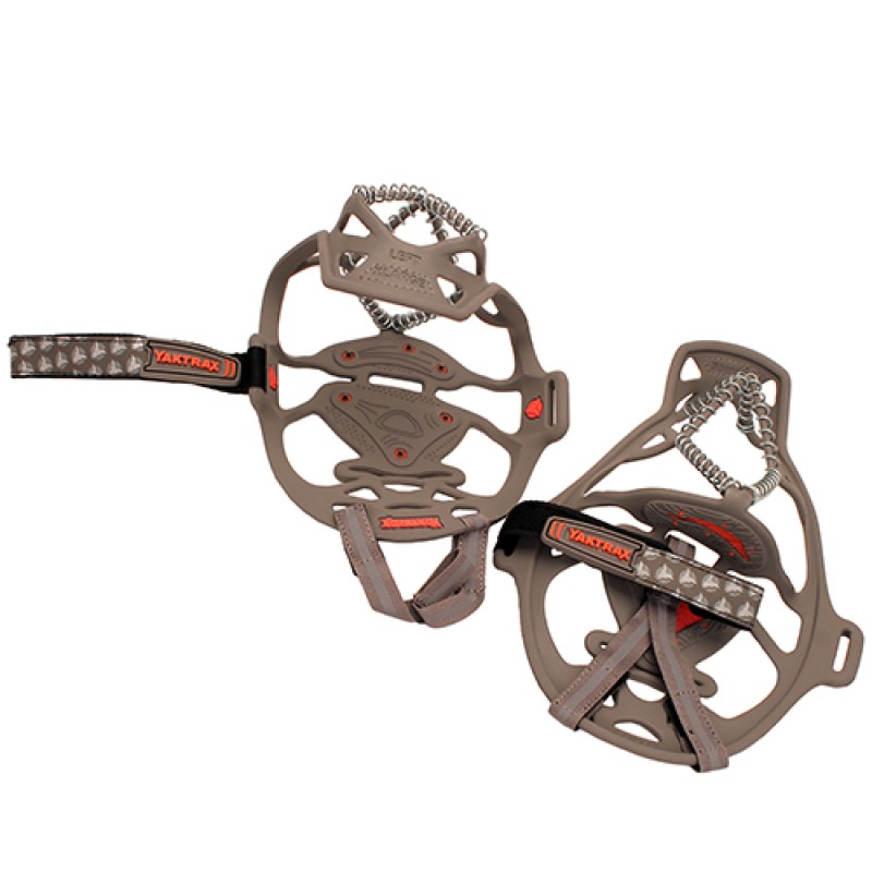 Yaktrax Run,Gray/Red,S